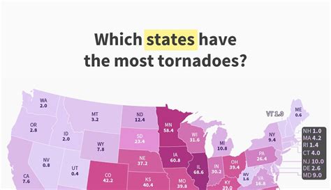 Which States Experience The Most Tornadoes Voronoi