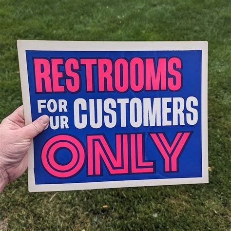 Customers Only Sign Etsy