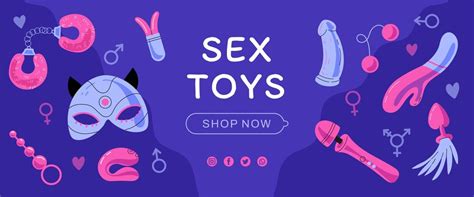 Free Vector Flat Design Sex Toys Banner