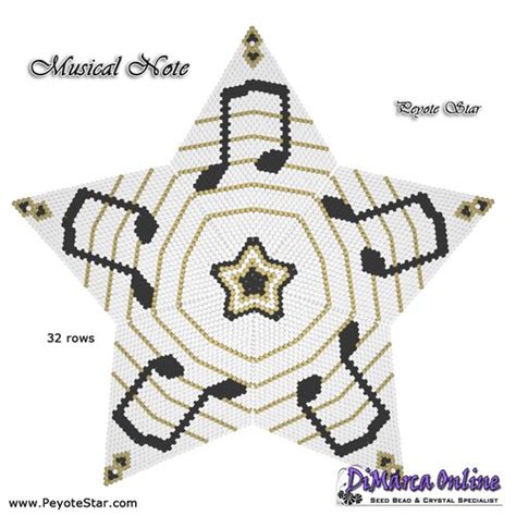 3d Peyote Star Beading Pattern Snow Flake With Basic Etsy