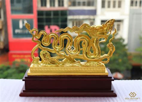 Tượng Rồng Thời Lý Bằng đồng Mạ Vàng QuÀ TẶng MẠ VÀng 24k