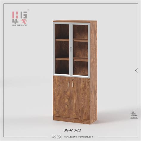 Office Furniture Bookcase Modern Display Shelf Wooden Bookshelf Glass