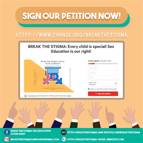 Break The Stigma Sex Education Is Our Right