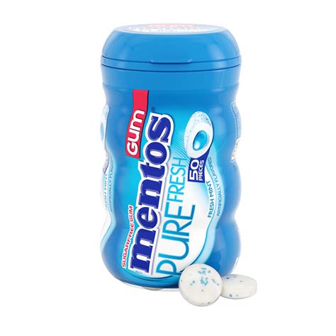 Mentos Pure Fresh Sugar Free Chewing Gum With Xylitol Fresh Mint 50
