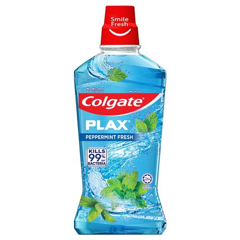 Colgate Plax Assorted Peppermint Fresh Tea Mouthwash 1l Bundle Of 4