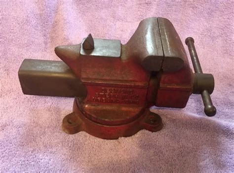 Vintage Desmond Simplex No 350 3 12 Swivel Bench Vise See Description