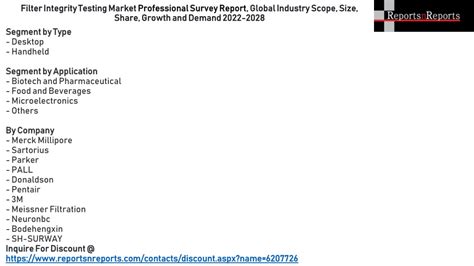 Ppt Filter Integrity Testing Market Powerpoint Presentation Free