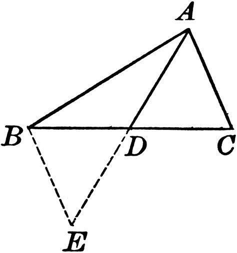 Triangle With Median Drawn ClipArt ETC
