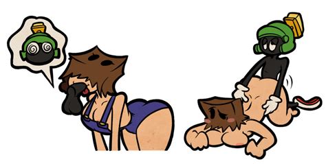 Rule 34 Alien Anthro Bag Over Head Blowjob Looney Tunes Marvin The