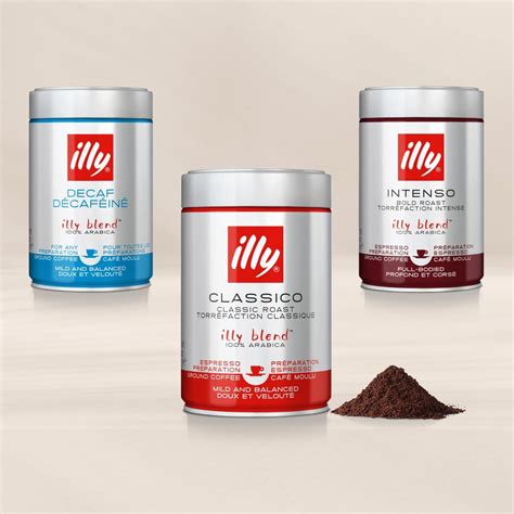 Illy Coffee Classico Ground 250g Medium Roast 100 Arabica Espresso