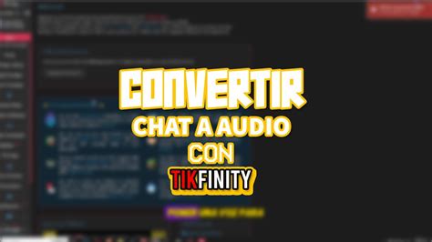 Como Poner El Convertidor De Texto A Voz Con Tikfinity Tiktoklive