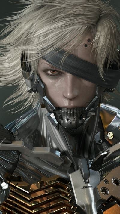 Video Game Metal Gear Rising Revengeance White Hair Cyborg Brown Eyes Metal Gear Rising