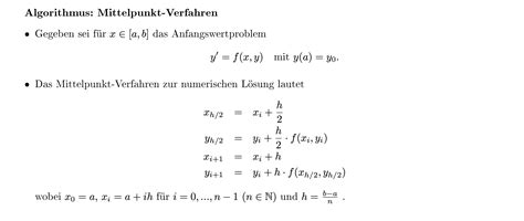 Mittelpunktverfahren Hm2 Cheat Sheet