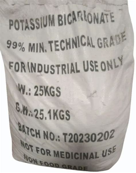 White Technical Grade Potassium Bicarbonate 50 Kg At Rs 3375bag In