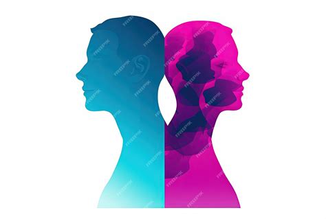 Premium Photo A Pair Of Cartoon People Are Shown On A White Background