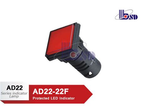 Square Shape Safe Led Indicator Lamp Red Led Panel Mount Indicators