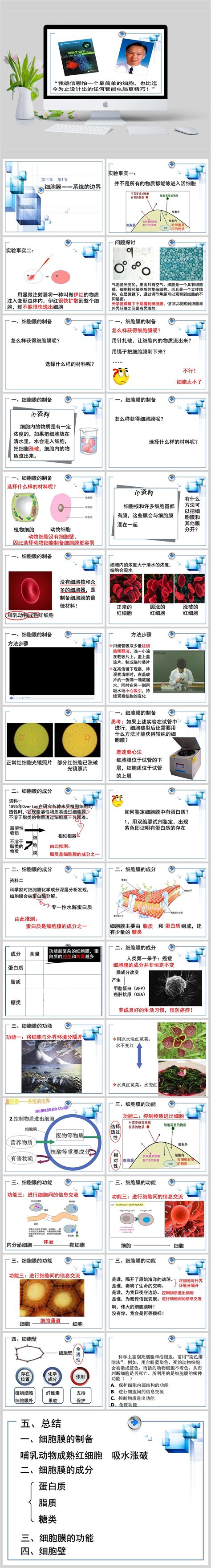 31 细胞膜——系统的边界共35张pptppt 当图网