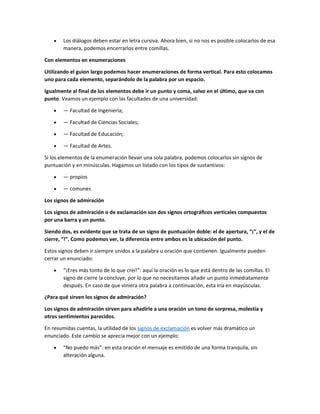 Signos De PuntuaciÓn De Lectura Y Comprension Pdf
