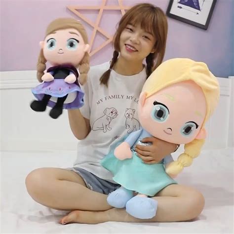 30cm Plush Doll Stuffing Doll Frozen Princess Elsa Anna Cartoon Stuffing Doll T To Girls