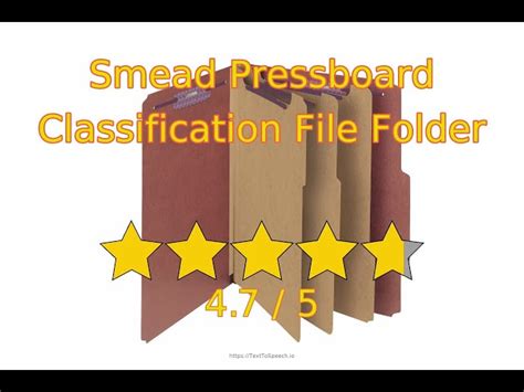 Lets Review Smead Pressboard Classification File Folder In 2026