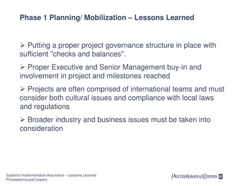 Ppt Isaca Systems Implementation Assurance Lessons Learned