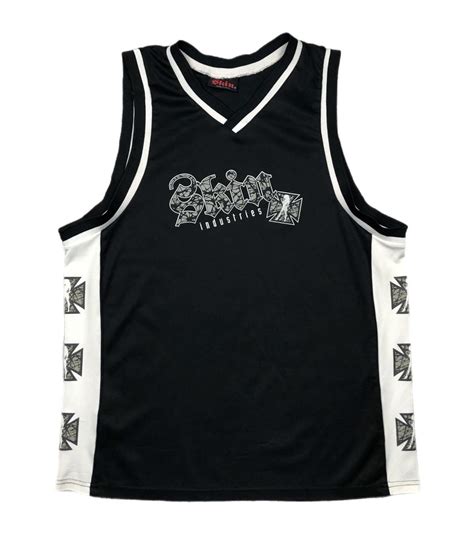 Vintage Y2k Skin Industries Punkemo Tattoo Style Basketball Jersey