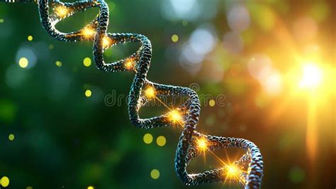 Visualization Of Genetic Mutation In Dna Structure Stock Illustration Illustration Of