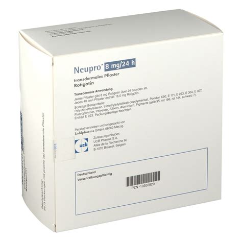 Neupro 8 Mg24h 84 St Mit Dem E Rezept Kaufen Shop Apotheke