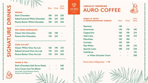 Auro Chocolate Cafe Ikea Menu