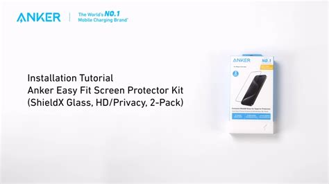 Anker Easy Fit Screen Protector Kit Shieldx Glass Hd 2 Pack Anker Us