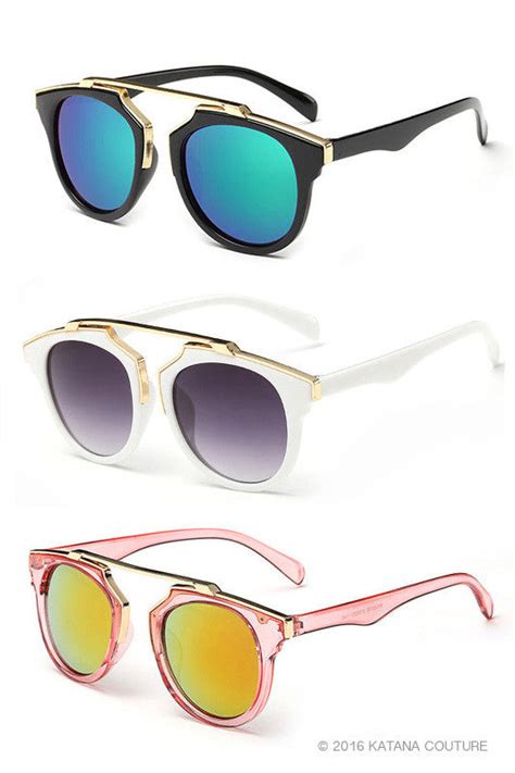 Wire Framed Modern Cat Eye Sunglasses Katana Couture