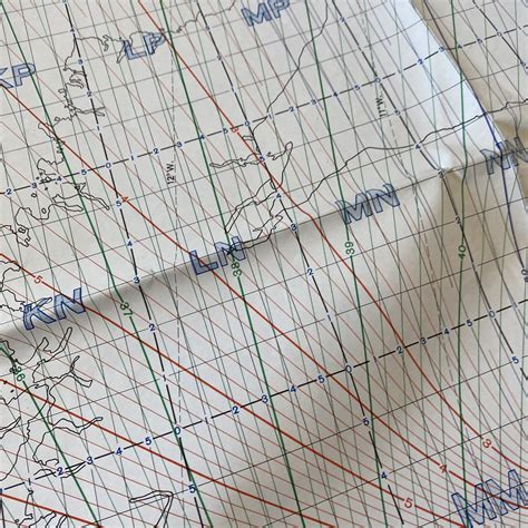 Original 1951 1st Edition R A F Scottish Gee Chain Fighter Lattice Navigation Air Chart United