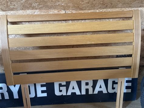 Solid Oak Double Bed Headboard In East Cowes Wightbay
