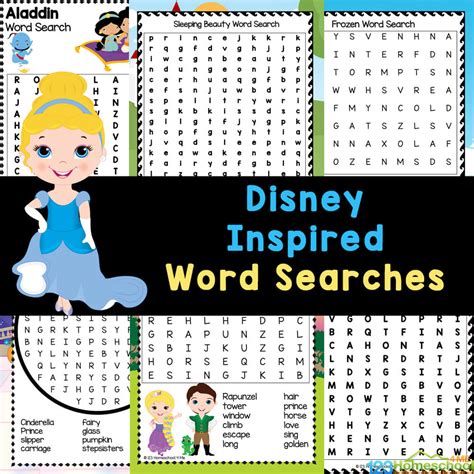 Printable Disney Word Searches