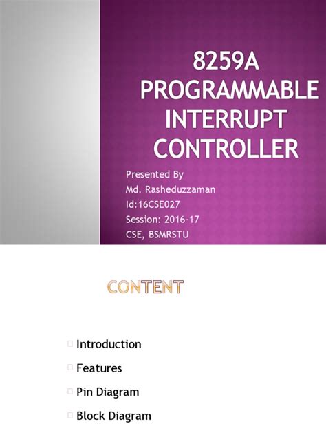 Programmable Interrupt Controller 8259 Pdf Digital Electronics