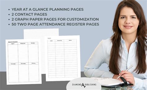 Attendance Register Versatile Pink Marble Attendance Logbook With Room