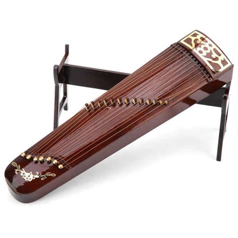 Mini Zither Miniature Wooden China Traditional Plucked Instruments