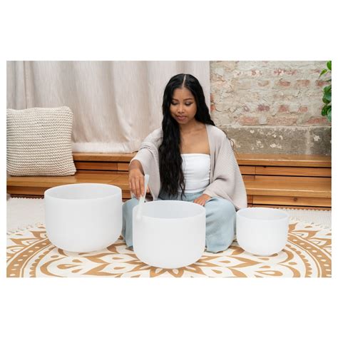 Meinl Sonic Energy 3 Teiliges Kristall Klangschalen Set A4 F4 C4