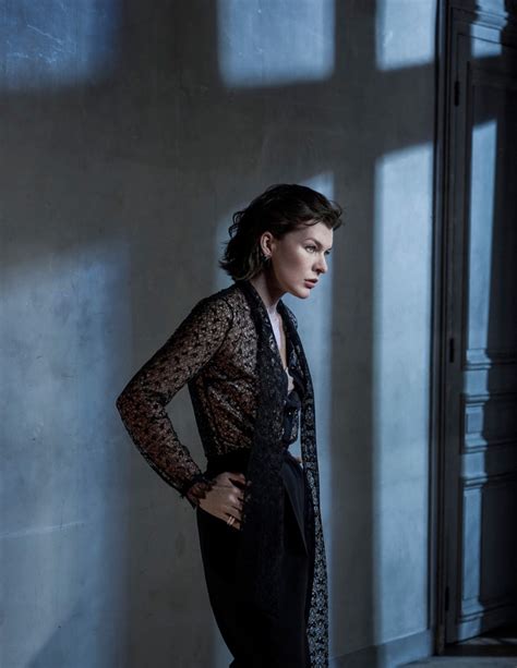 Milla Jovovich Poses In Elegant Styles For Vogue Portugal Fashion