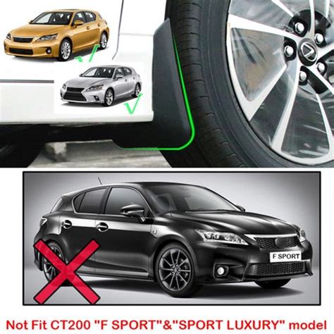 Fit For 2011 2018 Lexus Ct200 Ct200h Mud Flaps Splash Guards Fender
