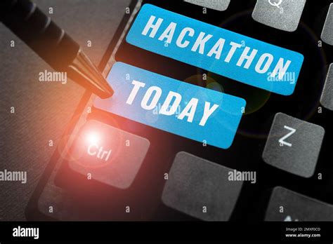 Conceptual Display Hackathon Conceptual Photo Event Where Large Number