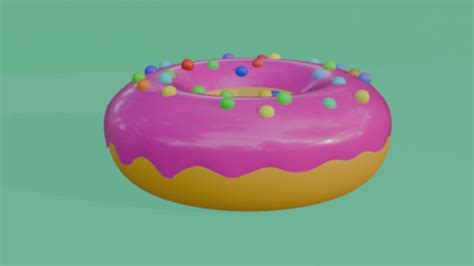 3d Donut Model Turbosquid 2340508