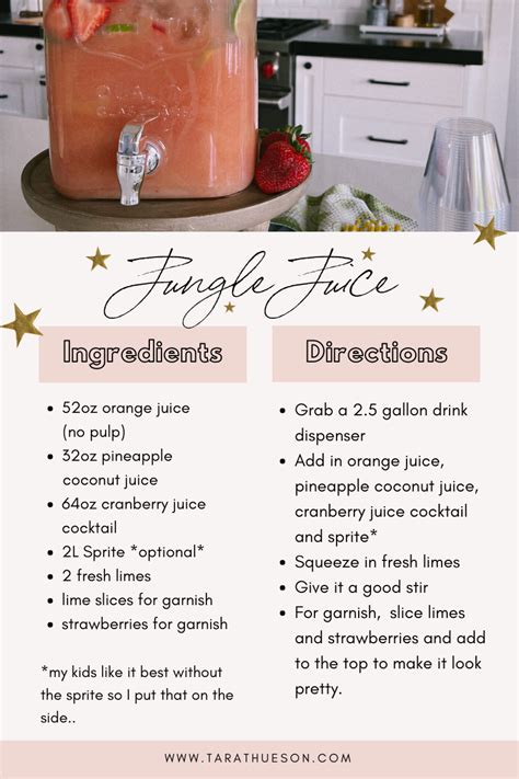 Unleash Your Inner Mixologist Jungle Juice Recipes