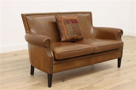 Worn Leather Couch