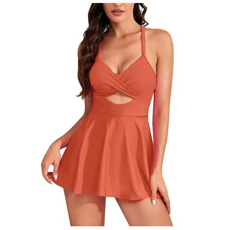 Vsssj Womens Two Piece Swimsuits Cross V Neck Push Up Sexy Cutout