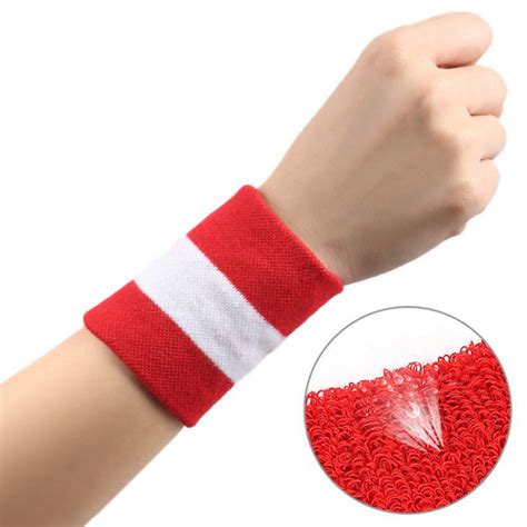 Wrist Sweatbands Sports Wristband Cotton Sweat Band Armbands For Men