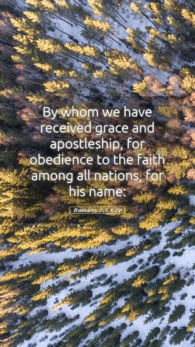 Romans 15 Kjv By Whom We Have Received Grace And Apostleship For