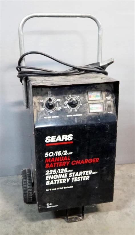 Sears Battery Charger Engine Starter With Battery Tester Mayo