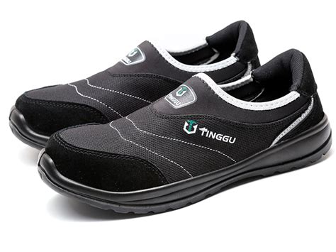 Ownshoe Steel Toe Safety Shoes For Men Women Slip On Work Sneakers Anti Static Construction Work
