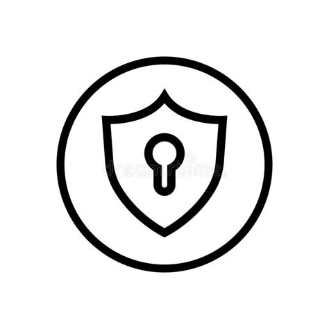 Internet Security Icon Vector Antivirus Illustration Sign Protection